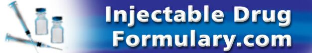 Injectable Drug Formulary